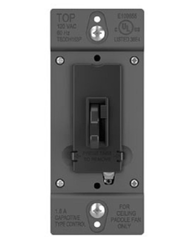 Wattstopper TSDDH163PBK 1.6A Single-Pole/3-Way, Preset Fan Speed Control and Dimmer | BuyRite ...
