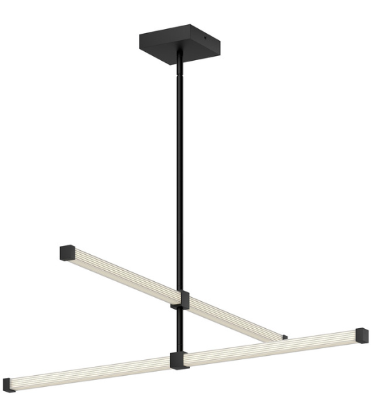 Kuzco Lighting CH23532-BK Blade Chandelier LED Pendant Light, Black Finish | BuyRite Electric