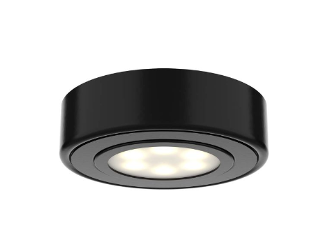 DALS Lighting K4005-CC-BK 2-in-1 LED Puck Light, Multi-Color ...