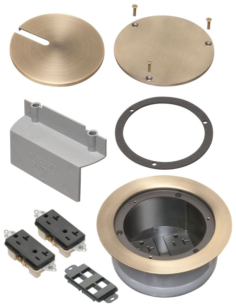 Arlington FLBC5570AB Recessed Cover Kit with Two Receptacles for New ...
