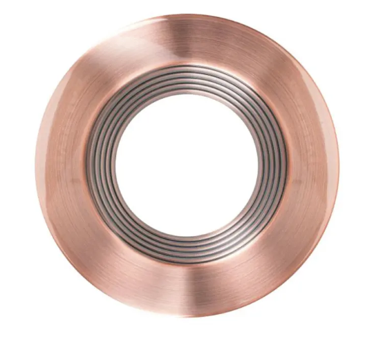 Keystone KT-TRIM-RD-4CB-BR Interchangeable Baffle Trim for 4" Aviva LED ...