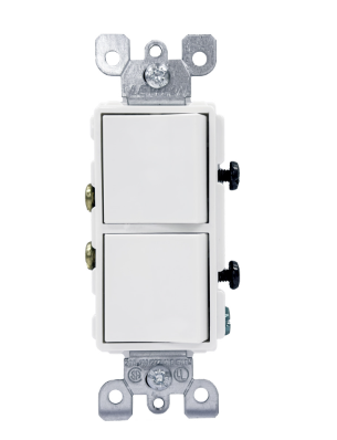 Infratech 15-1710 Duplex Decora Rocker Switch 20 Amp, White | BuyRite ...