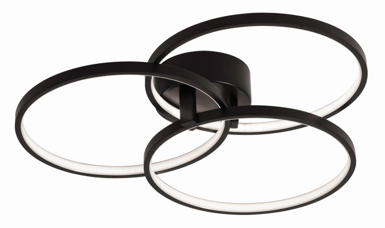 AFX Lighting ORIF16L30D1BK Orion 16 Inch LED Semi-Flush Mount In Black ...