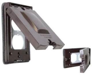 ORBIT 1C-U-BR Electrical Box Cover, Universal Device Opening ...