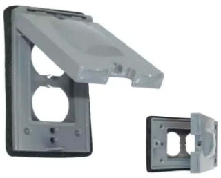 ORBIT 1C-U Electrical Box Cover, Universal Device Opening Weatherproof ...