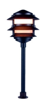 Orbit 2037-F-VG 3-TIER COMPACT FLUORESCENT FROSTED PAGODA LIGHT Verde ...