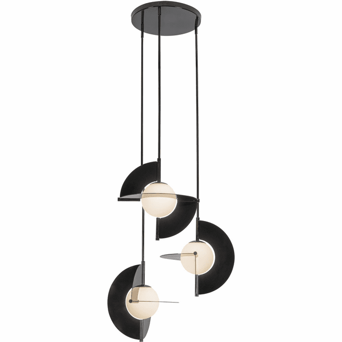 Kuzco Lighting CH65127-GBK/OP-UNV Scorpio LED 27.25 inch Opal Glass Chandelier Ceiling Light ...