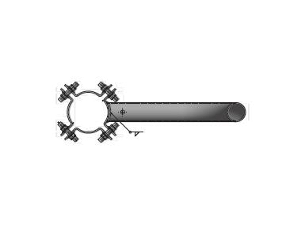Maxlite PL-CB190-13B 10 In To 13 In Dia. Steel Collar Brackets, 1 Arm ...