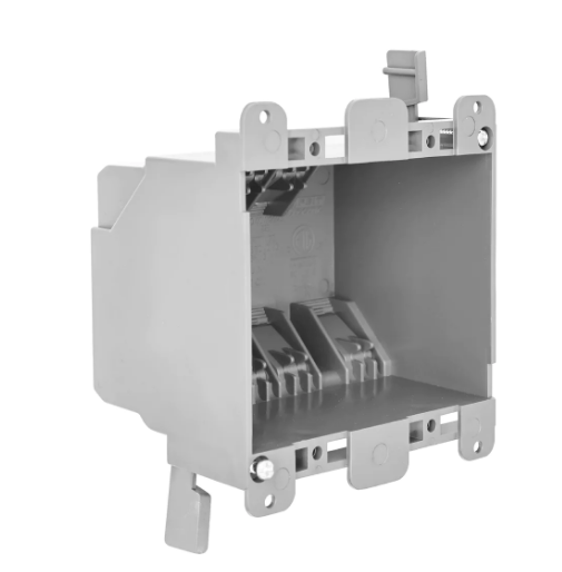 Feit Electric BOX/OW/25/2G 2G 25 cu. in. Old Work PVC Switch and Outlet ...