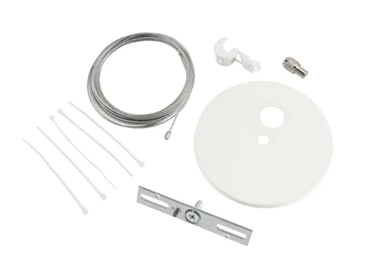 Keystone KT-LALED-5CC-1-F-KIT 5" Circular Canopy Cover Feed Kit, J-Box ...