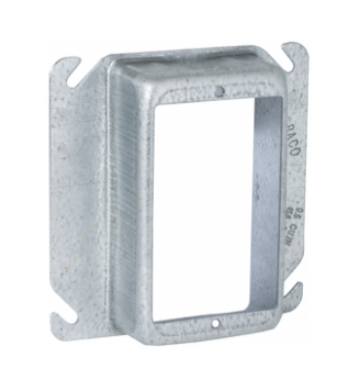 Orbit 41125 Switch Box Ring, 4 in L, 4 in W, Square, Sheet Steel, Gray ...