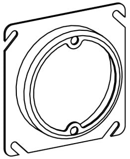 Orbit 43050 4" Square Electric Box Cover, Raised 1/2" Opening Steel ...