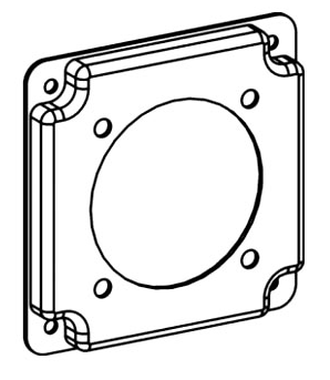 ORBIT 4408 4" Square Power-outlet Raised Cover | BuyRite Electric