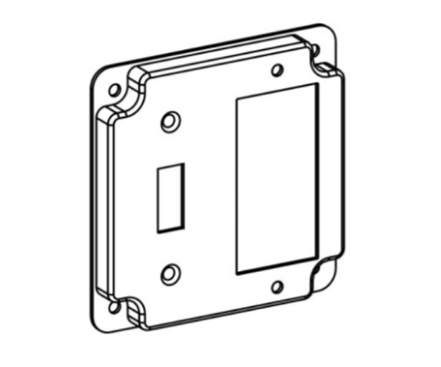 ORBIT 4414C 4" Square Wall plates Toggle Switch Box Cover | BuyRite ...