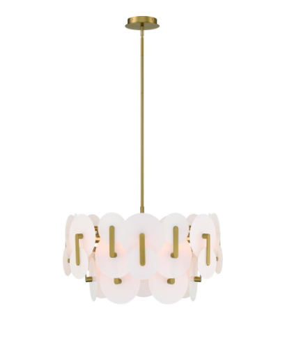 Eurofase Lighting 47209-015 Nuvola 2 Light 24 inch Gold Chandelier ...