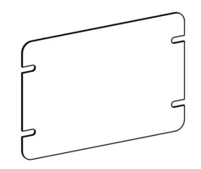 ORBIT 4M2-B 2G Flat Blank Switch Box Cover | BuyRite Electric