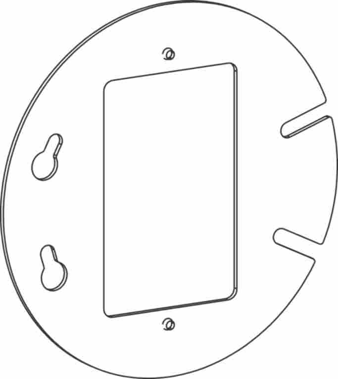 Orbit 4R1000 4" Octagonal Electrical Box Cover, Flat 1-Gang Device ...
