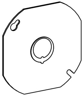 Orbit 4RBC-MKO 4" Octagonal Electrical Box Cover, Flat MKO Knockout ...