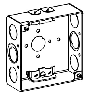 ORBIT 4SB-NM 4" Square 1-1/2" Deep Electrical Box | BuyRite Electric