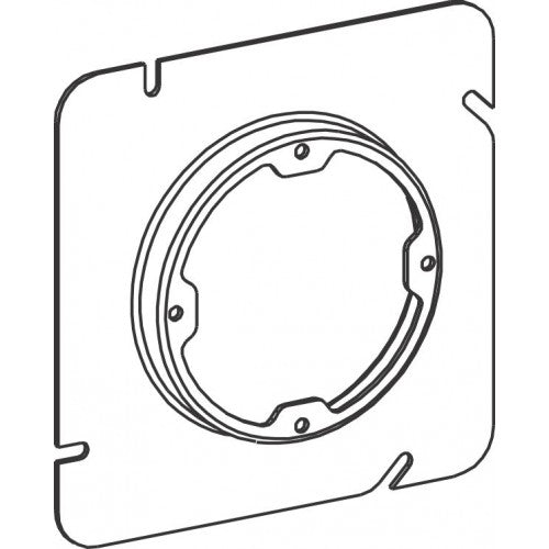 ORBIT 53050X 5S 1/2" Raised Steel Plaster Ring Dual Direction 4-11/16 ...