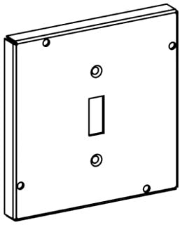 Orbit 5501 4-11/16" Square Toggle Switch Raised Cover | BuyRite Electric