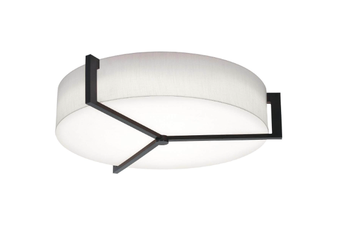 AFX Lighting APF2432L5AJUDES-LW-MS Apex 27 Inch CCT LED Drum Flush ...