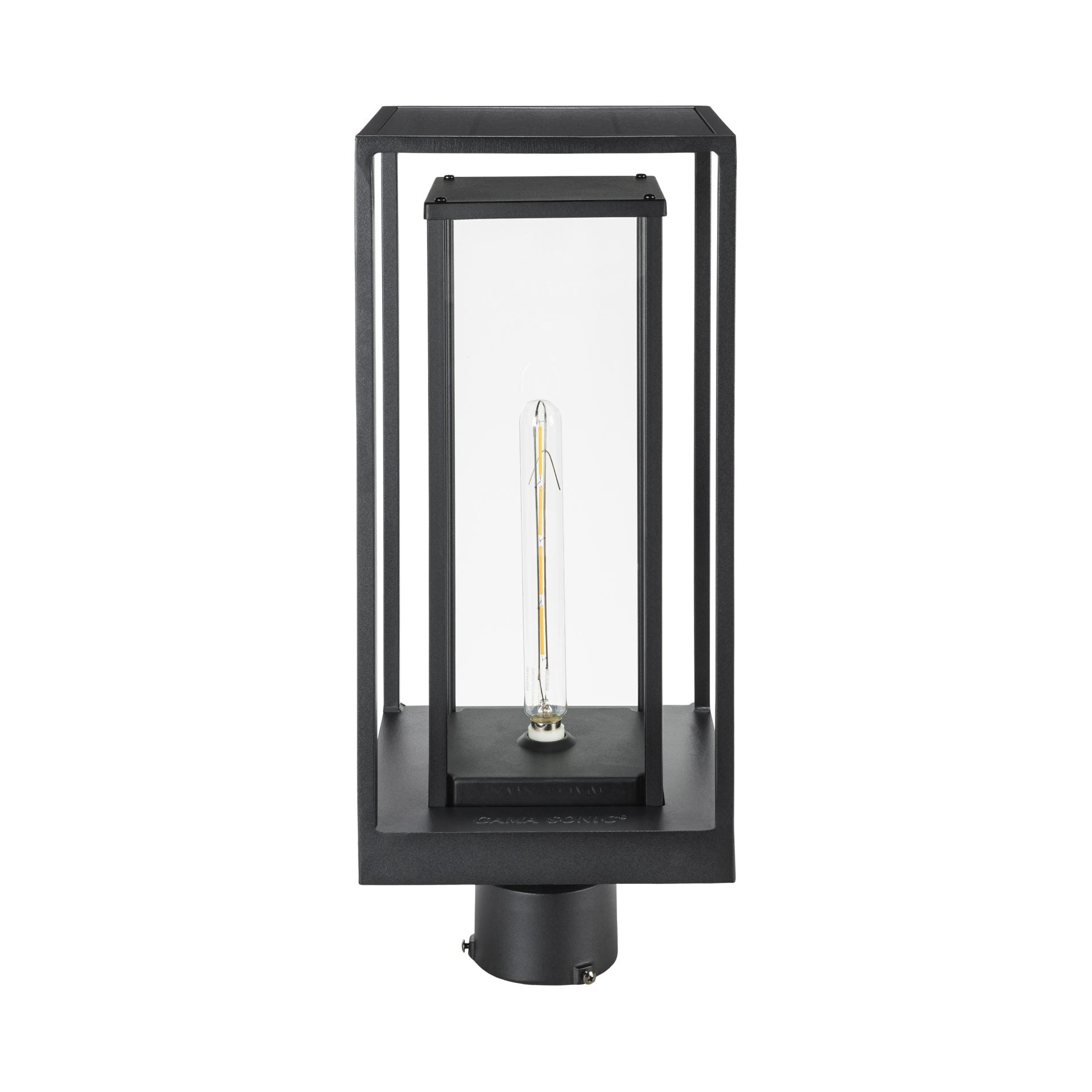 Gama Sonic 64B50012 NovaEdge Solar Post Light, Edison-Style LED for 3 ...