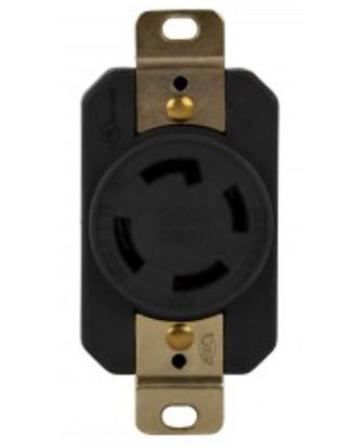 Enerlites 66801-BK Industrial Grade Locking Receptacle, 30A, L15-30R ...