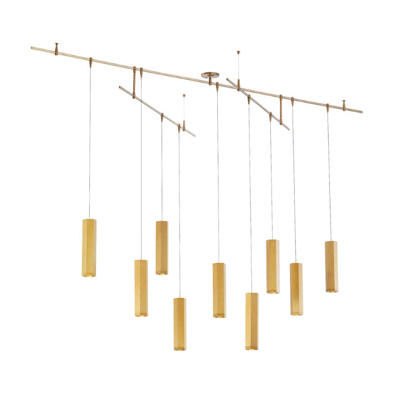Visual Comfort Architectural 700BLKS9R-LED930S Modern Chandelier ...