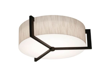 AFX Lighting APF1214MBES-JT Apex 14" Wide Flush Mount Drum Ceiling ...