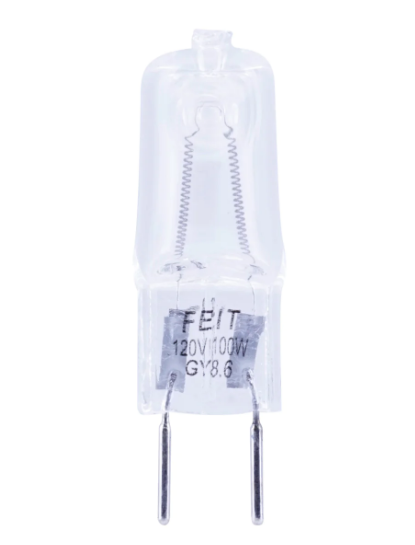 Feit Electric BPQ100/8.6/RP Warm White GY8.6 Base T4 Dimmable Halogen ...