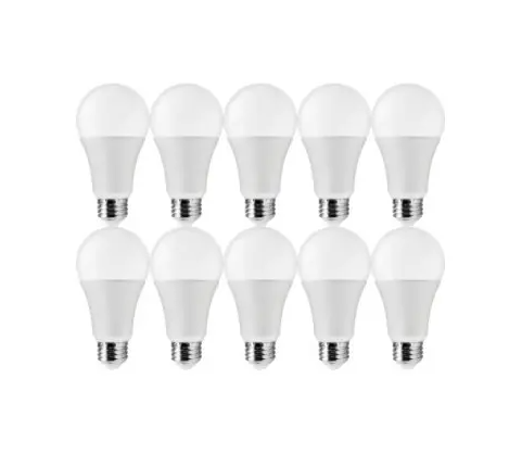 SATCO S11438 LED A19 Bulb, E26, Wattage 12W, Lumens 1100 lm, Voltage 120V, Color Temperature ...