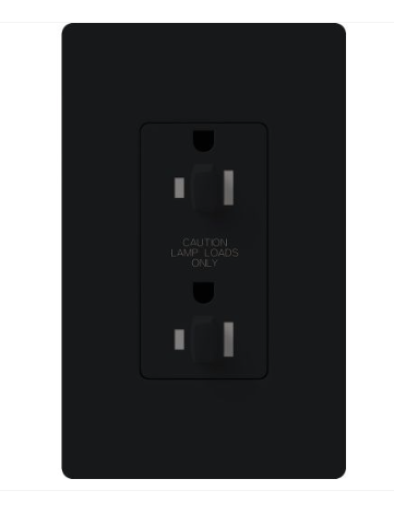 Lutron CAR-15-DDTR-BL Claro 15A Tamper Resistant Receptacle - Dual ...