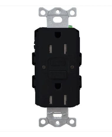 Lutron CAR-15-GFST-BL Claro 15A GFCI Receptacle - Tamper Resistant ...