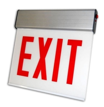 ORBIT CESSE-W-2-AC-E-L Chicago Approved Led Surface Exit Sign White ...