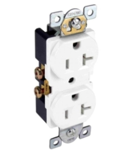 Orbit CR20-W 20A Commer. Duplex Receptacle S/G White | BuyRite Electric