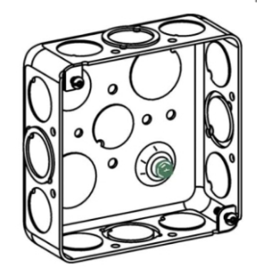 ORBIT D4SB-CKO 4" Drawn Square 1-1/2" Galvanized Deep CKO Box | BuyRite ...
