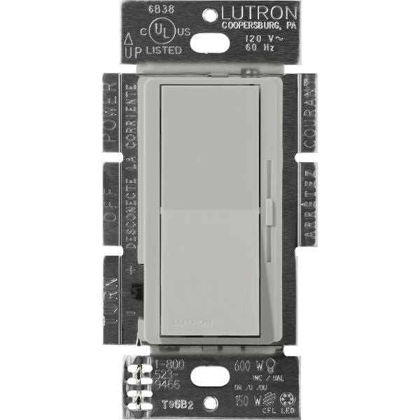 Lutron DVSCSTV-PB Diva Satin Dimmer Switch 0-10V LED/Fluorescent ...