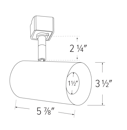 Elco Lighting E36TS-1524 3″ Koto Sylo™ Track Head, Color Temperature ...