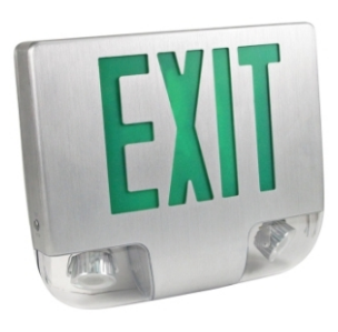 ORBIT EESLA-LED-A-B-1-R Led Die-Cast Al Emergency & Exit Combo Al ...