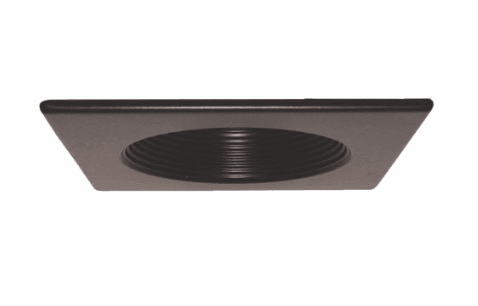 Elco Lighting EL4351BZ 4" Square Baffle Trim for ELD4RT LED Module ...