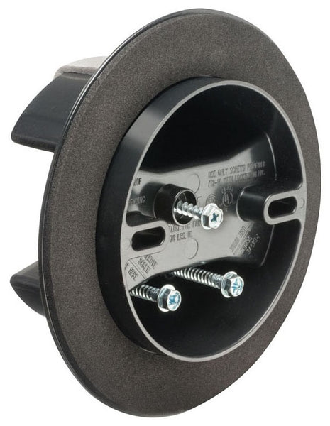 Arlington FB426F Press-On Flanged Fan & Fixture Mounting Box, Black ...