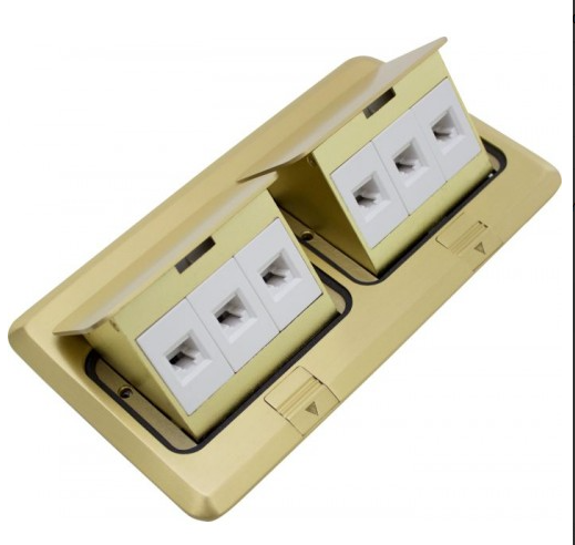 Orbit FLBPU-LL-C-BR Floor Box Pop-up Cover Only With 2 Low Voltage ...