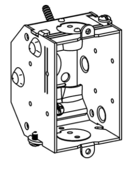 Orbit GBV-NE 2-1/4" Deep 1-G Gangable Beveled Corners Switch Box No Ear ...