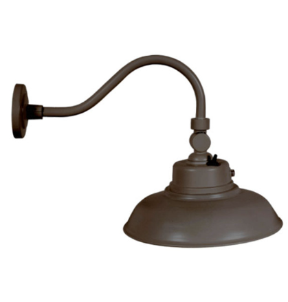 Westgate GNB-40W-MCT-BK-P Gooseneck Barn LED Light - 40W, 4800 Lumens ...