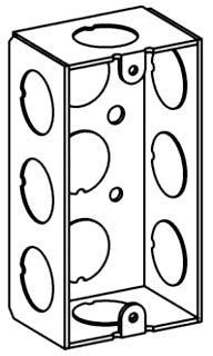 Orbit HSB-1-50-B 1-1/2” Deep, 1-Gang Welded Handy Box With 1/2” KO ...