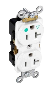 Orbit IGR20-I 20A I/G Industrial Duplex Receptacle Ivory | BuyRite Electric