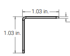 Alloy LED AL-50-31-9993-AL Suspan 1 Gen 2 L Bracket for Mitred Corners ...
