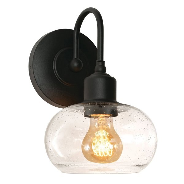 AFX Lighting LNYS0710MBBK Laney 10" Wall Scone Light W/ Medium Base ...