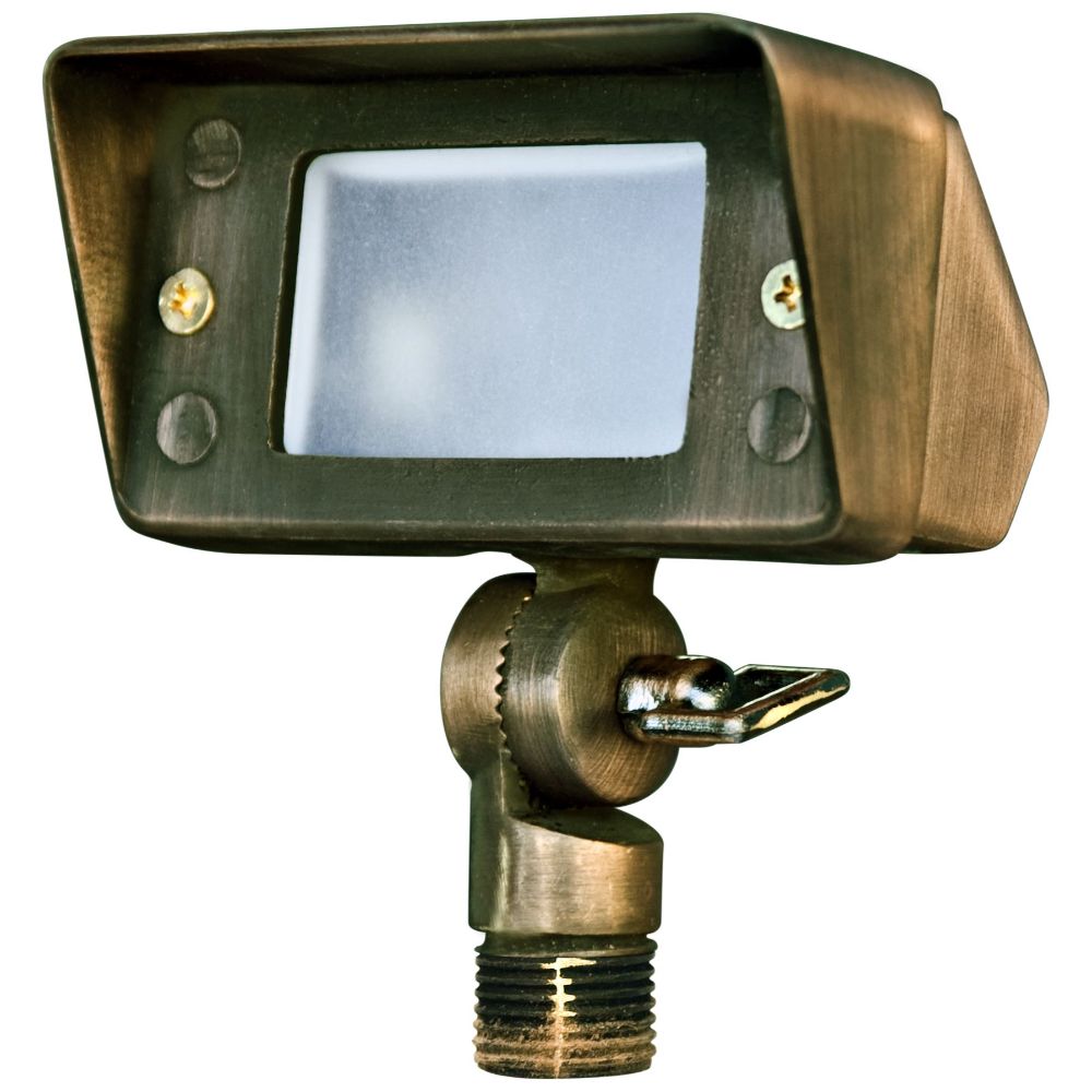 Dabmar Lighting LV116-L3-AMB-WBS LED Cast Brass Directional Area Flood ...